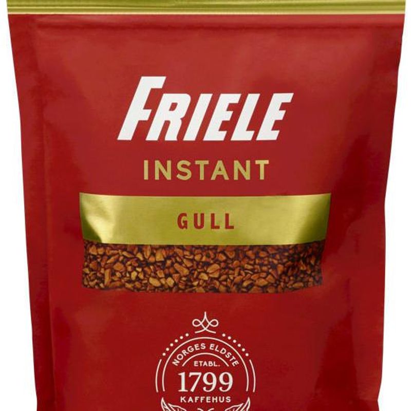 FRIELE INSTANT GULL 100G REFILL 6 poser - Kaffelageret.no